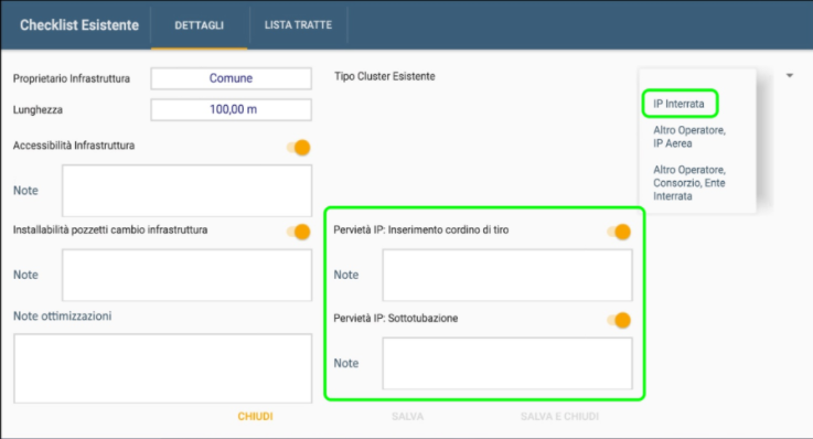 11.2. COMPILARE LE CHECKLIST INFRASTRUTTURA